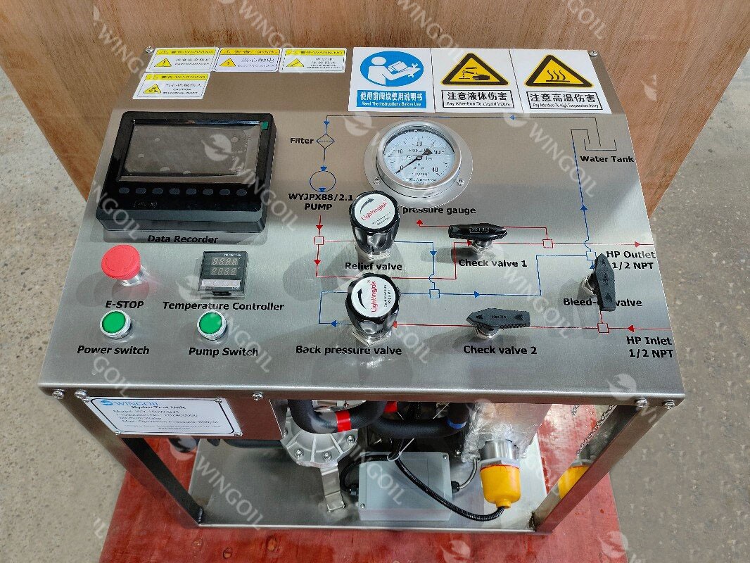 Portable Hydro Test Pump Unit: Successfully Exported to Malaysia - Wingoil