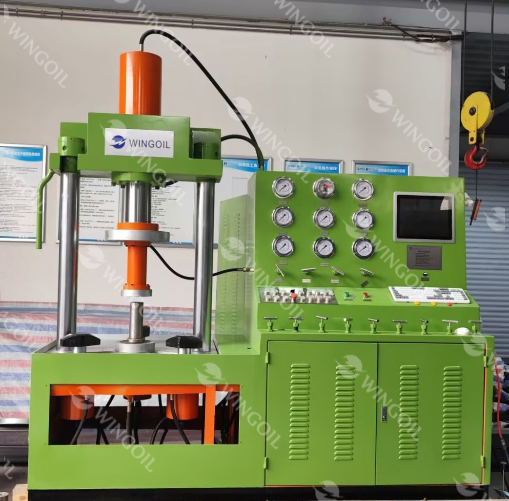 A Second Order of 375bar Vertical Valve Test Bench Exported to Russia ...