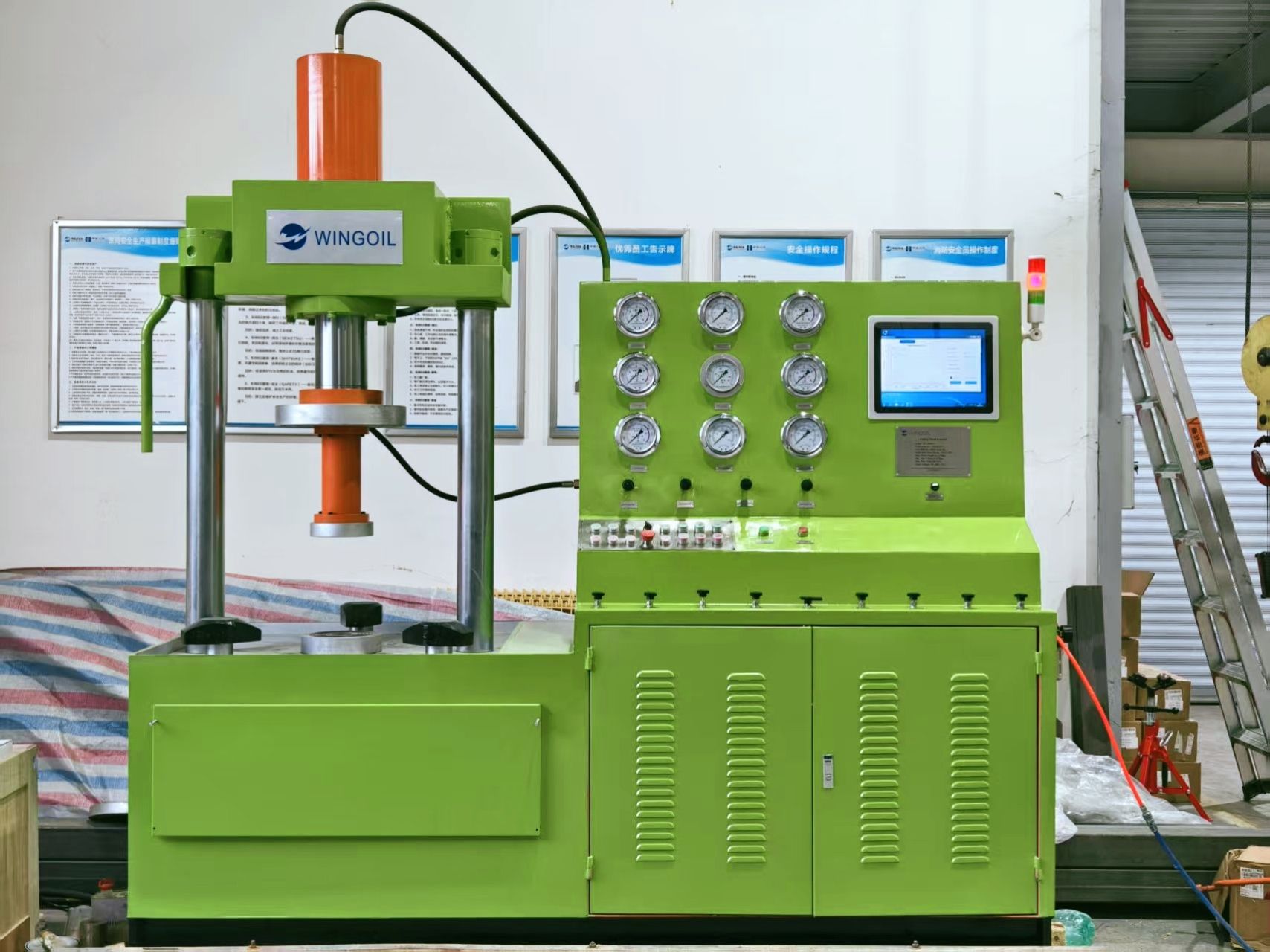 A Second Order of 375bar Vertical Valve Test Bench Exported to Russia ...